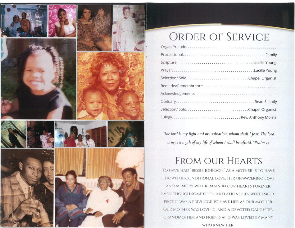 Mrs Bessie Johnson Obituary | AA Rayner and Sons Funeral Homes Mrs Bessie Johnson Obituary | AA Rayner and Sons Funeral Homes