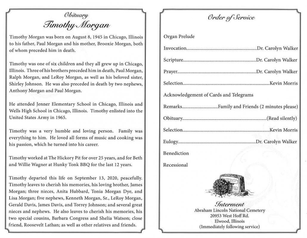 Timothy Morgan Obituary | AA Rayner and Sons Funeral Homes Timothy Morgan Obituary | AA Rayner and Sons Funeral Homes