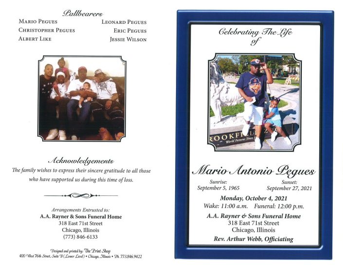 Mario A Pegues Obituary | AA Rayner and Sons Funeral Homes Mario A Pegues Obituary | AA Rayner and Sons Funeral Homes