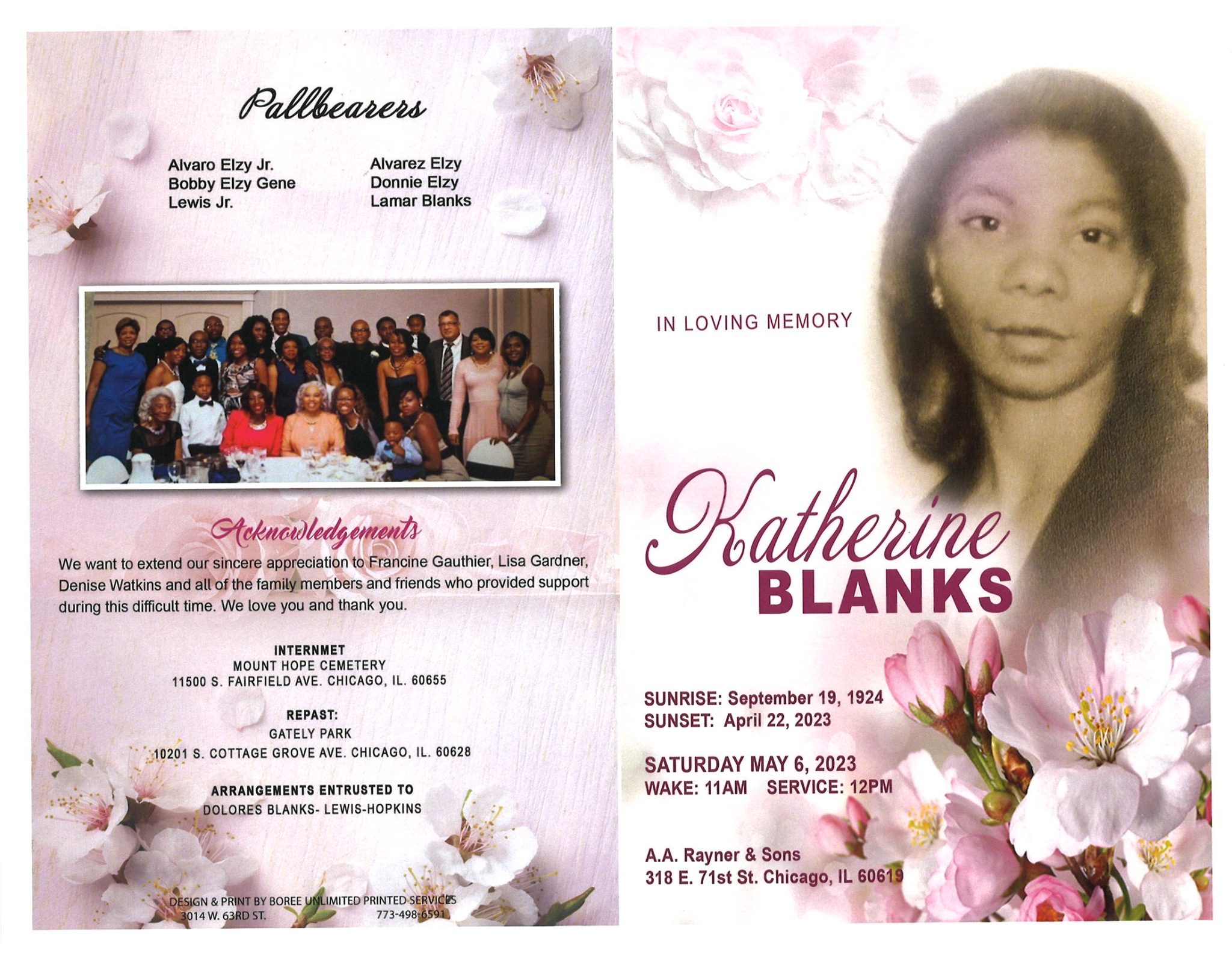 Katherine Blanks Obituary | AA Rayner and Sons Funeral Homes Katherine Blanks Obituary | AA Rayner and Sons Funeral Homes